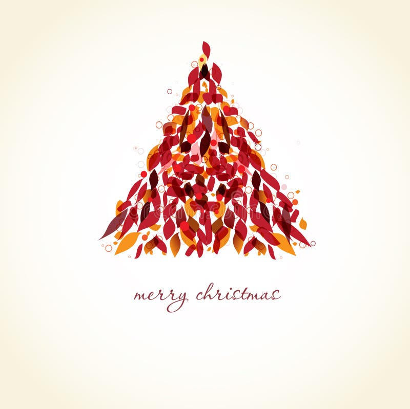 Árbol De Navidad Abstracto. Ilustración del Vector - Ilustración de ...