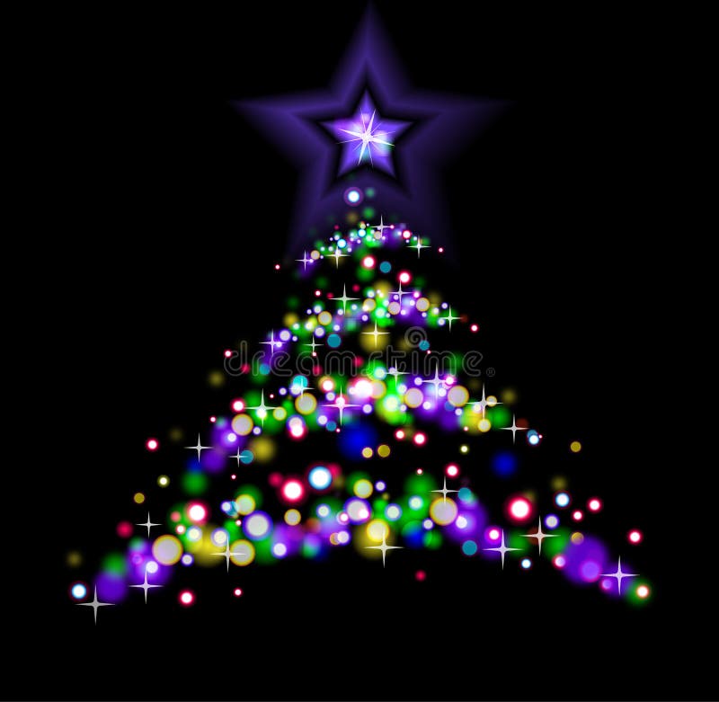 Árbol de navidad abstracto stock de ilustración. Ilustración de ...