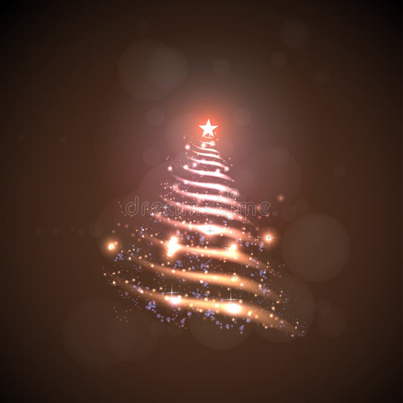 Árbol de navidad abstracto ilustración del vector. Ilustración de ...
