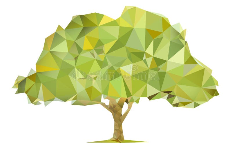 Árbol triangular ilustración del vector. Ilustración de diseño - 44199036