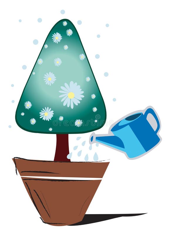 Árbol triangular ilustración del vector. Ilustración de cartel - 80540925