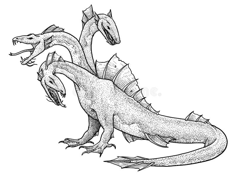 Hydra Drawing Stock Illustrations – 216 Hydra Drawing Stock ...