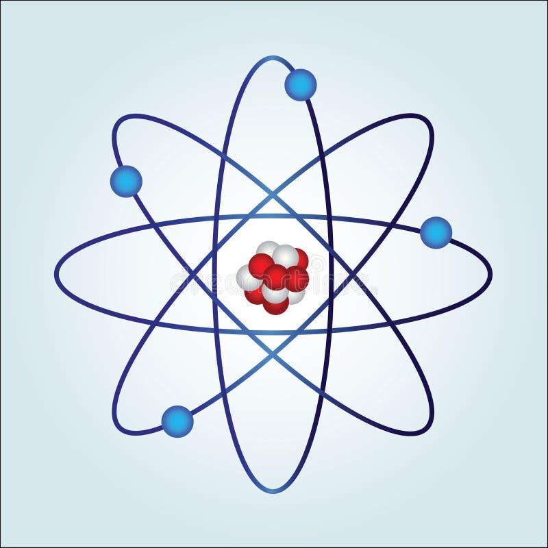 Símbolo do átomo ilustração stock. Ilustração de geometria - 4421044