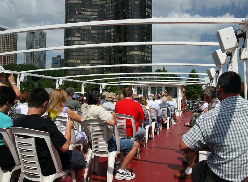 Â Chicago de la barca imagen editorial. Imagen de viaje - 602535