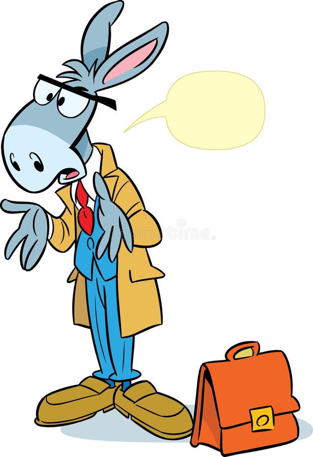 Âne drôle illustration de vecteur. Illustration du gens - 48305812