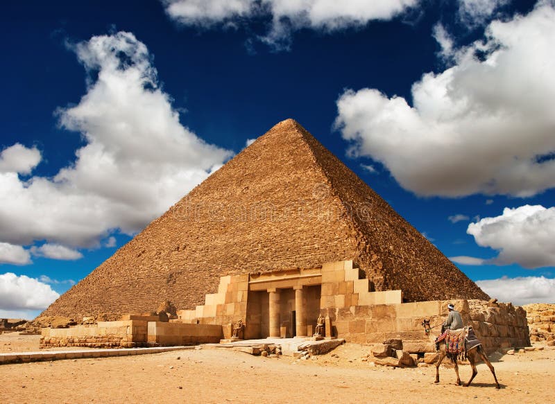 Ägyptische Pyramide In Giza Stockbild - Bild von pharao, historisch ...