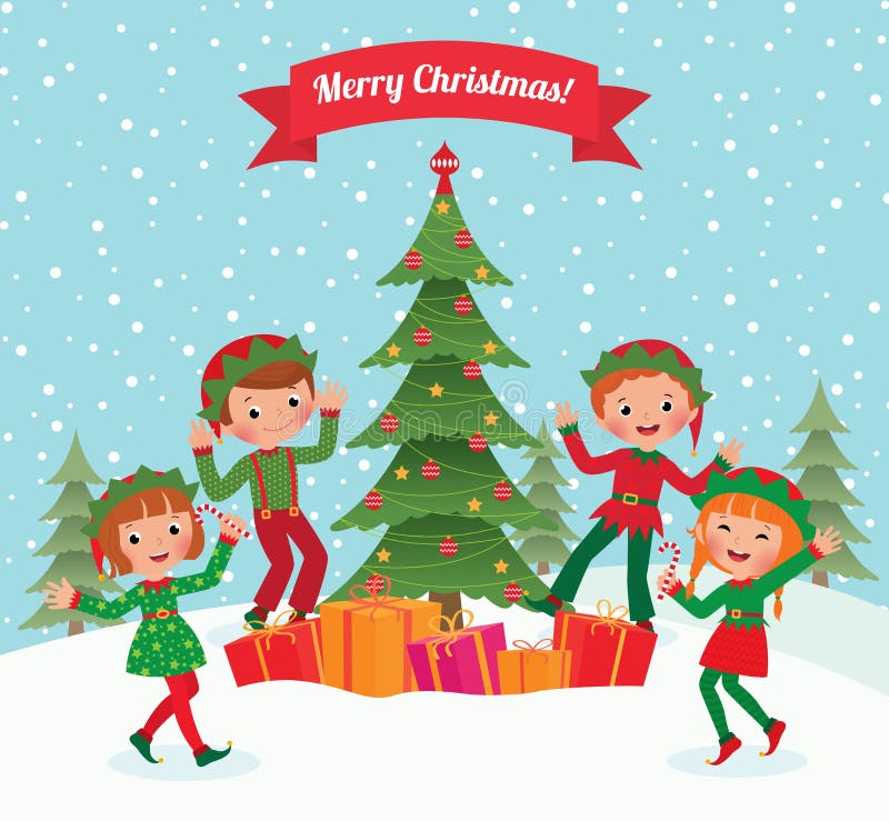 Tecknad Julgran Stock Illustrationer, Vektorer, & Clipart – (7,830 ...