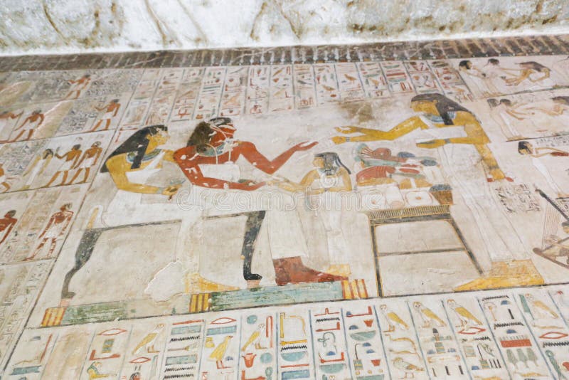 1500 år F. KR. Forntida Egyptiska Gravar Redaktionell Bild - Bild av ...