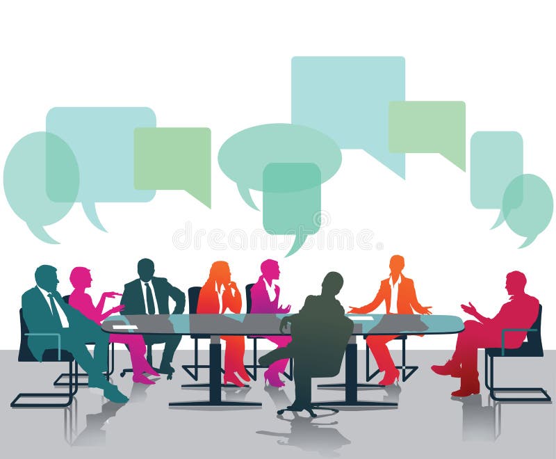 Åsikter och diskussioner vektor illustrationer. Illustration av ...