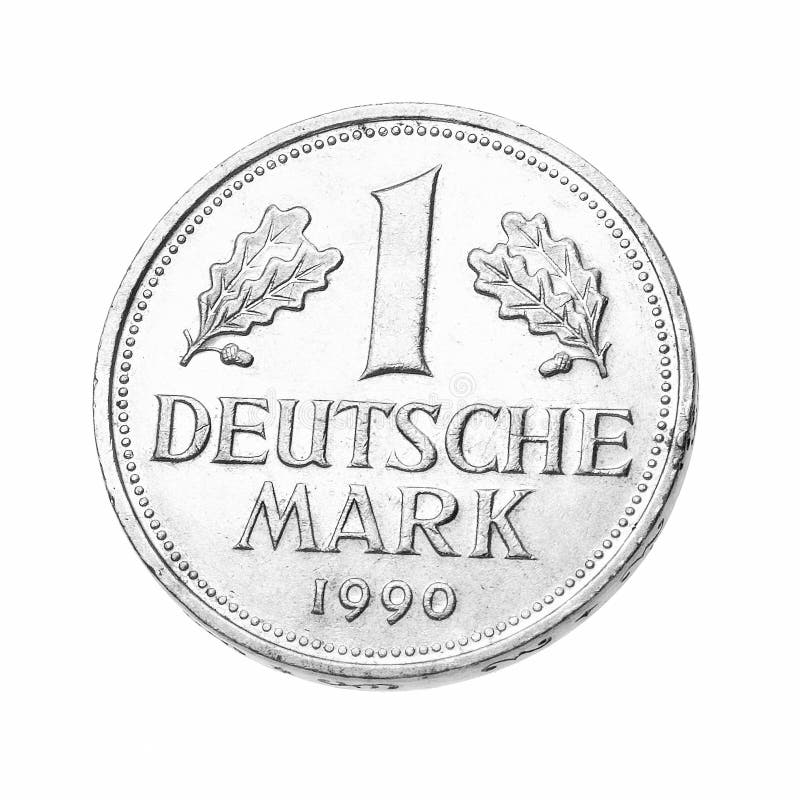 1 Duitse Mark Muntstuk 1956 Obvers Stock Foto - Image of zaken, modem ...