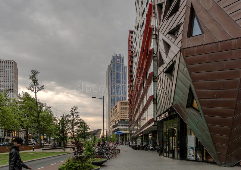 Straten van Rotterdam redactionele foto. Afbeelding bestaande uit ...