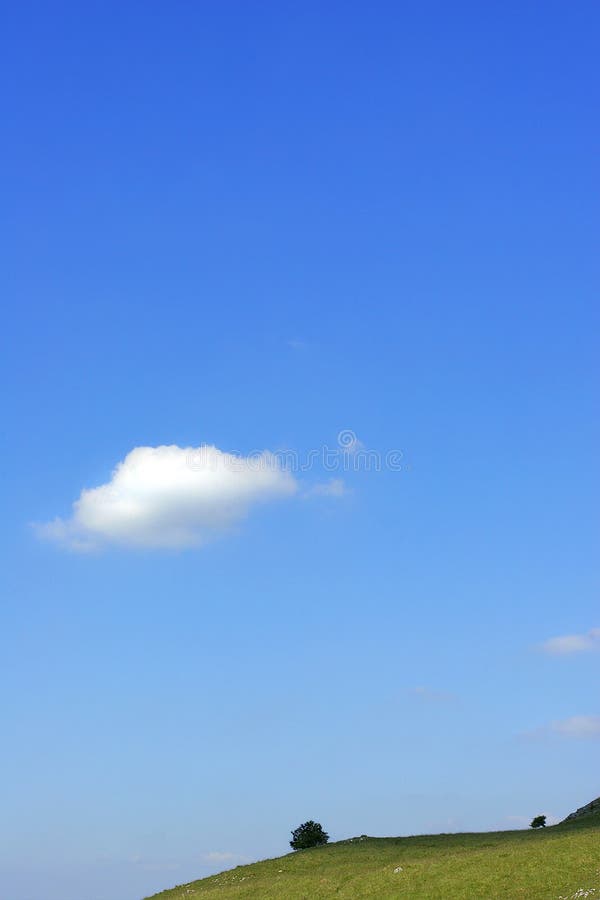 Één Wolk stock afbeelding. Image of groen, begrip, geïsoleerd - 257451