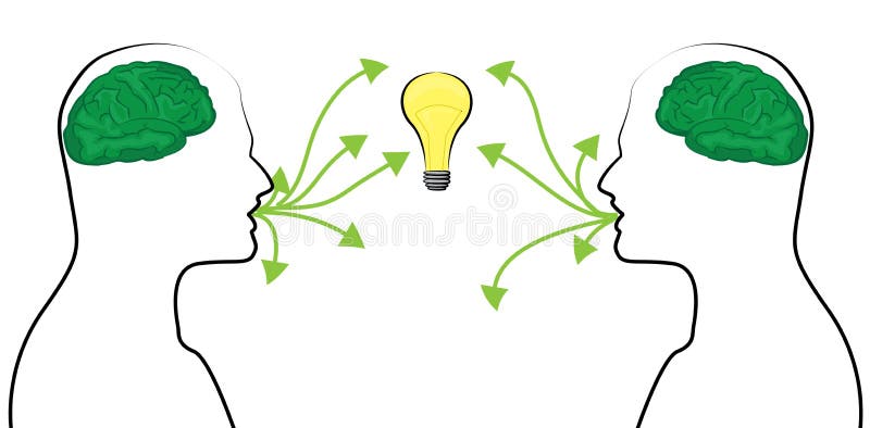 Échange d'idées illustration stock. Illustration du idée - 35975803