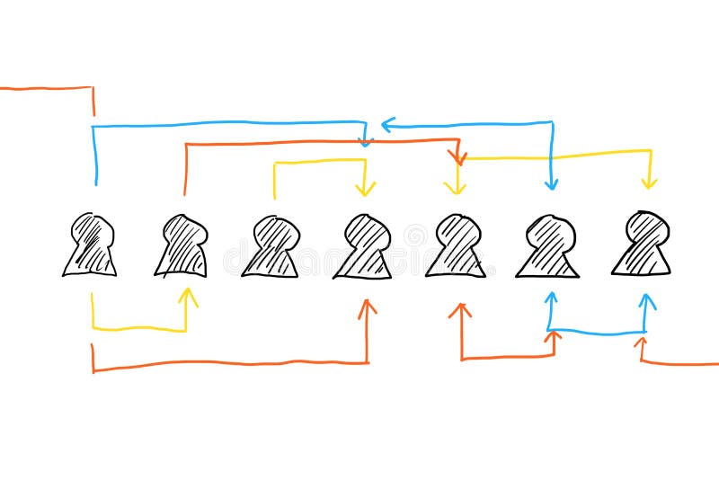 Échanger des figures illustration stock. Illustration du griffonnage ...