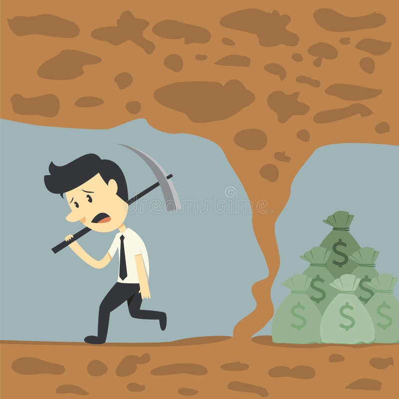 Échouer d'homme d'affaires illustration de vecteur. Illustration du ...