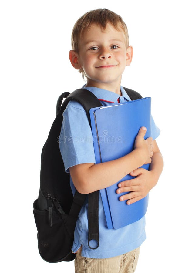 Écolier photo stock. Image du enfants, bonheur, blanc - 15167994