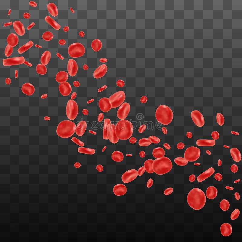 Écoulement De Globule Rouge Illustration de Vecteur - Illustration du ...