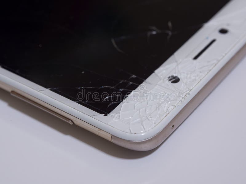 Écran cassé photo stock. Image du dispositif, mobile - 104774940