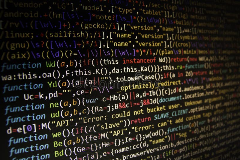 Écran De Programmation De Code De Programmateur De Logiciel Ordinateur ...