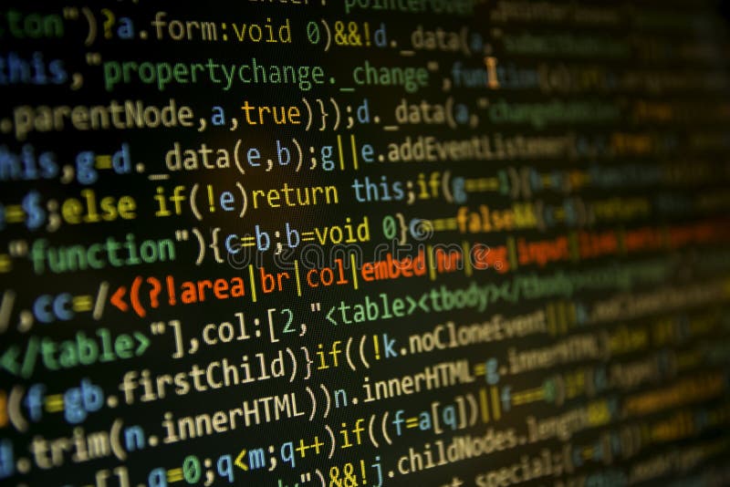 Écran De Programmation De Code De Programmateur De Logiciel Ordinateur ...