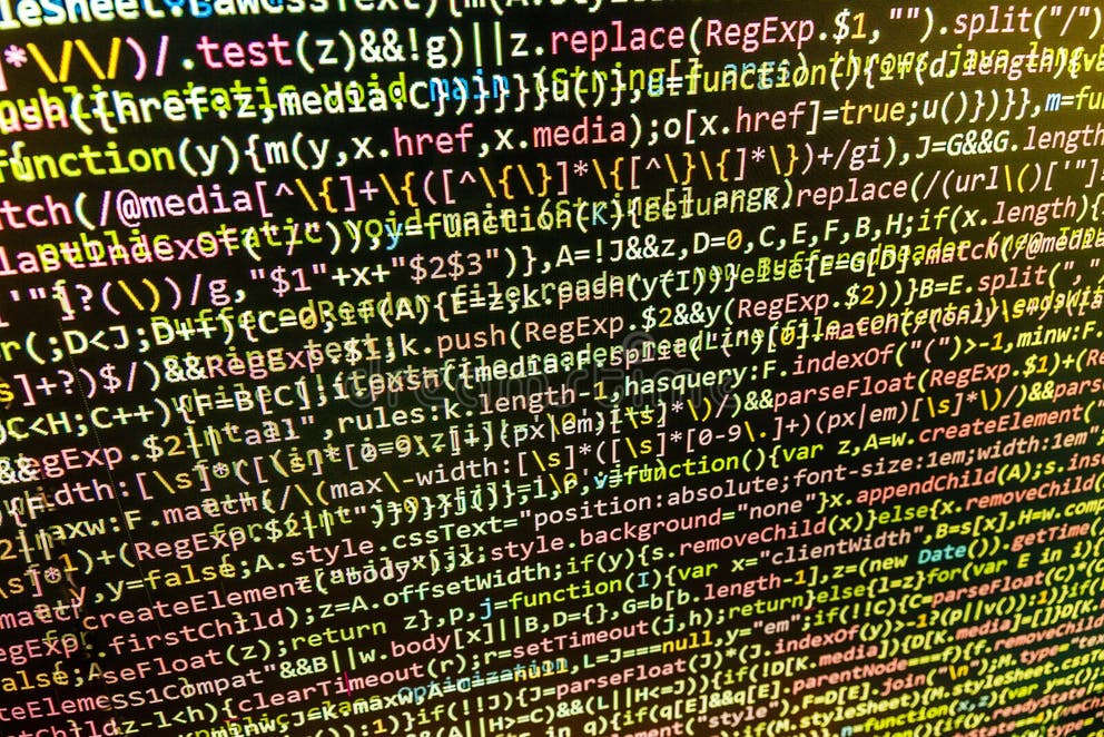 Écran De Programmation De Code Source De Codage Photo stock - Image du ...