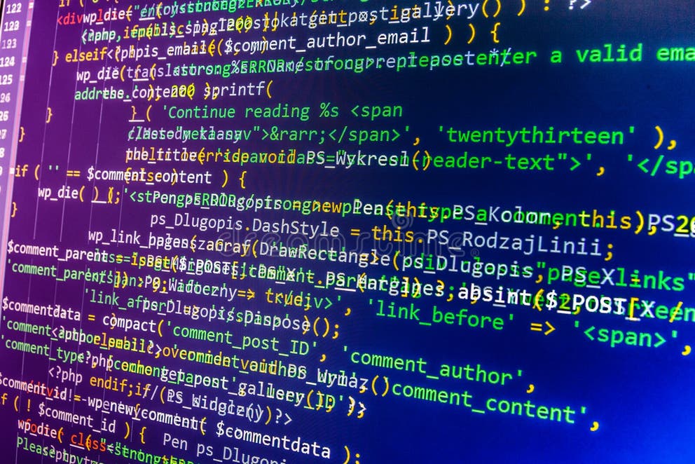 Écran De Programmation De Code Source De Codage Illustration Stock ...