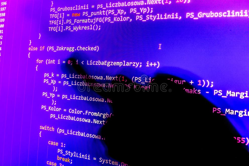 Écran De Programmation De Code Source De Codage Illustration Stock ...