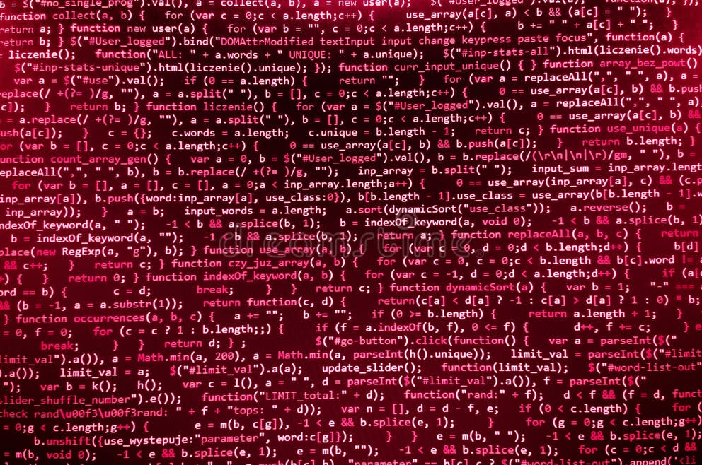 Écran De Programmation De Code Source De Codage Illustration Stock ...