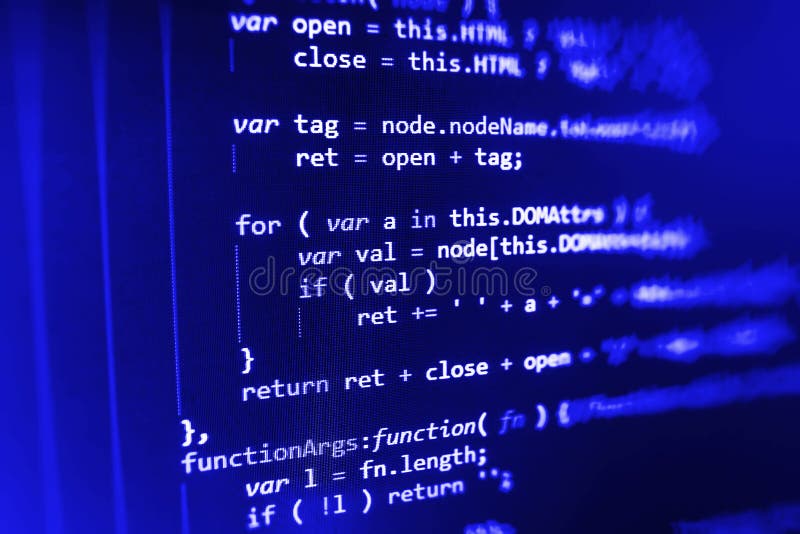 Écran De Programmation De Code Source De Codage Photo stock - Image du ...