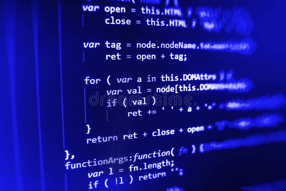 Écran De Programmation De Code Source De Codage Photo stock - Image du ...