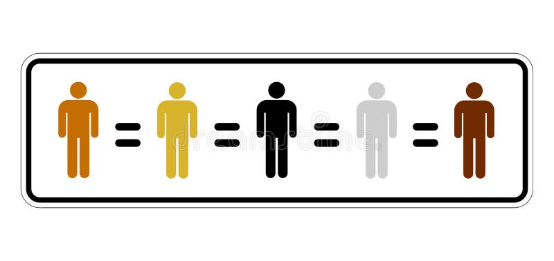 Égalité raciale illustration stock. Illustration du peau - 28991925