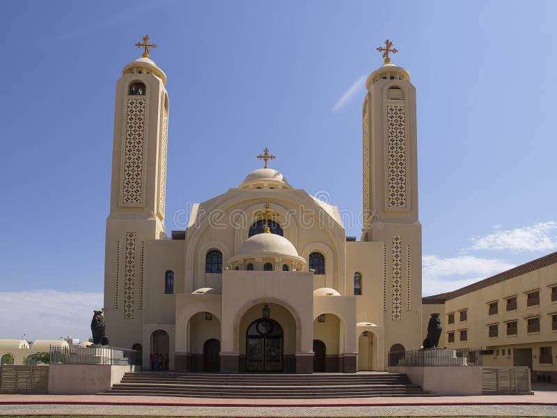 Église orthodoxe copte photo stock. Image du tour, architecture - 49627666