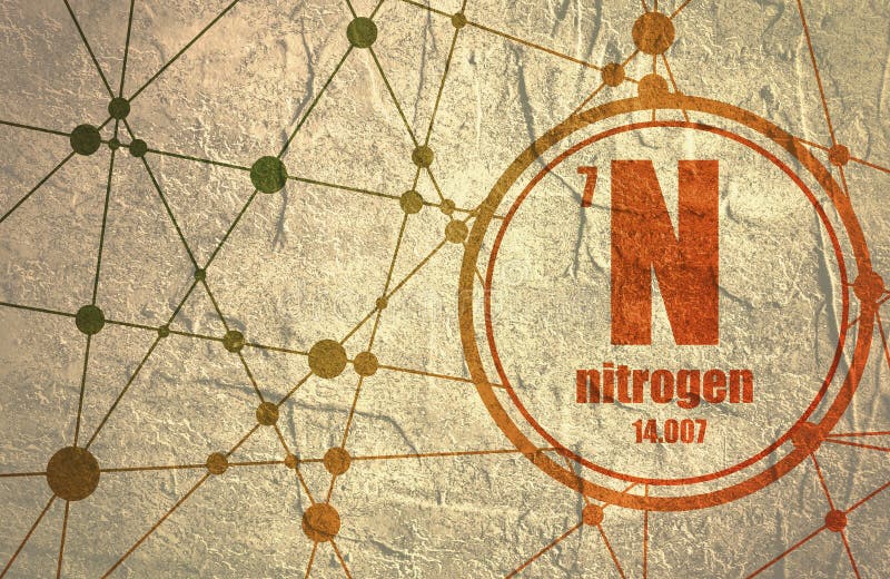 Élément Chimique D'azote Tableau Périodique Des éléments Illustration ...