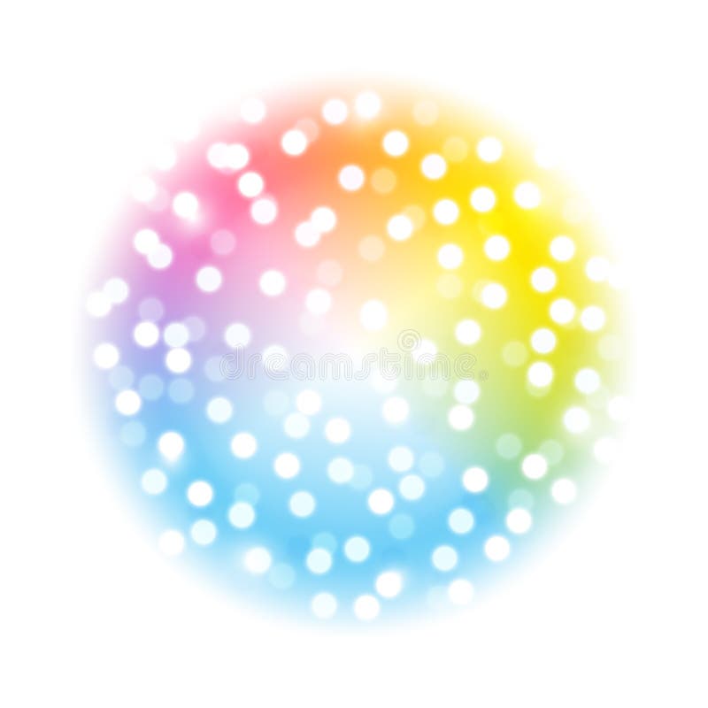 Cadre Rond De Couleur Avec Des Fleurs Illustration de Vecteur ...