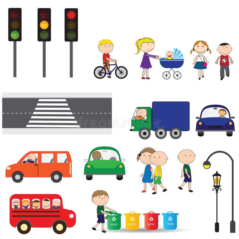 Éléments de ville illustration de vecteur. Illustration du masculin ...