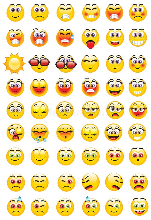 Émoticônes illustration stock. Illustration du internet - 18682120