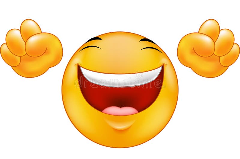 Émoticône De Sourire Avec 3 Coeurs Illustration de Vecteur ...