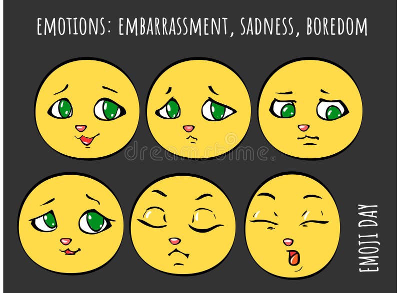 Symbole D'icône De Visage D'homme De Honte D'embarras D'Emoji ...