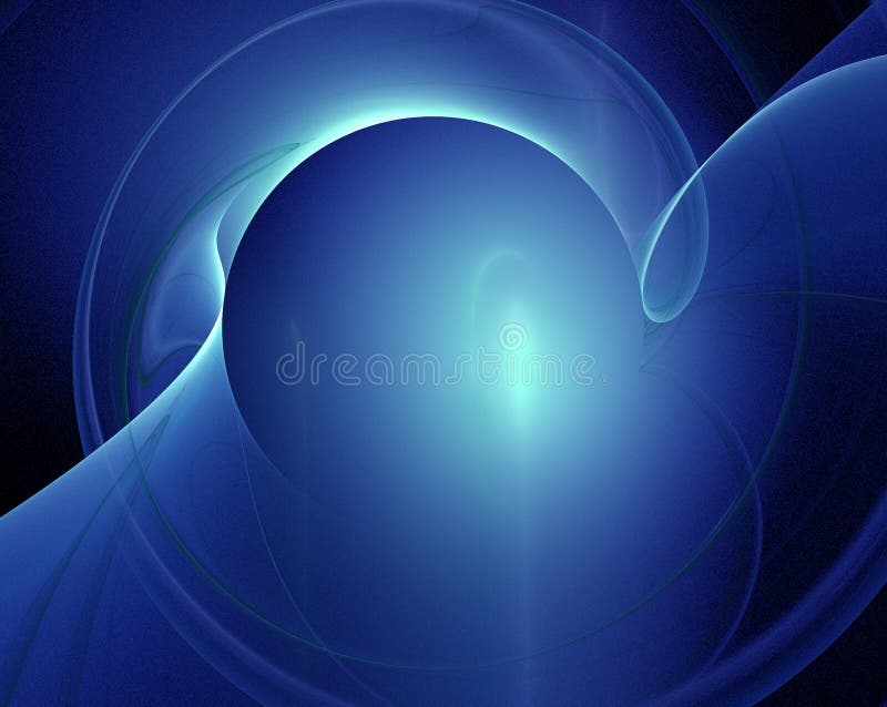 Sphère bleue d'énergie illustration de vecteur. Illustration du ...