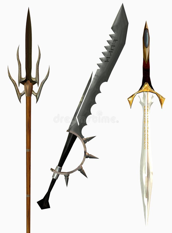 Épées médiévales illustration stock. Illustration du bords - 14926420