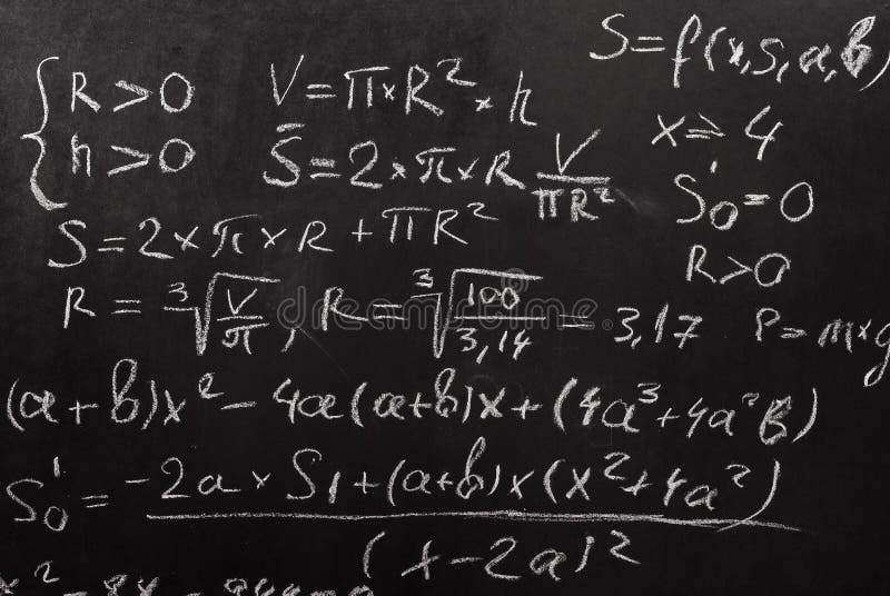 Équation mathématique photo stock. Image du abstrus, formule - 13483172
