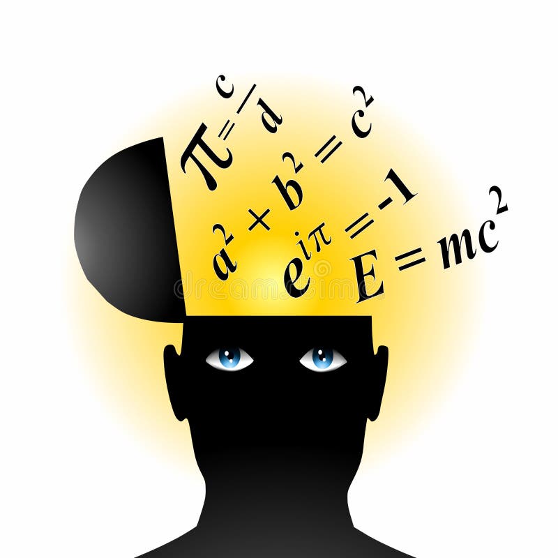 Équations Principales Ouvertes De Génie De Maths Illustration Stock ...