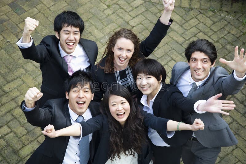 Homme Victorieux D'affaires Image stock - Image du masculin, geste ...