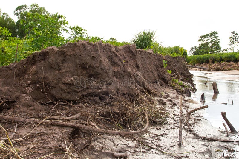 Érosion Du Sol D'éboulements Image stock - Image du champs, côte: 44259223
