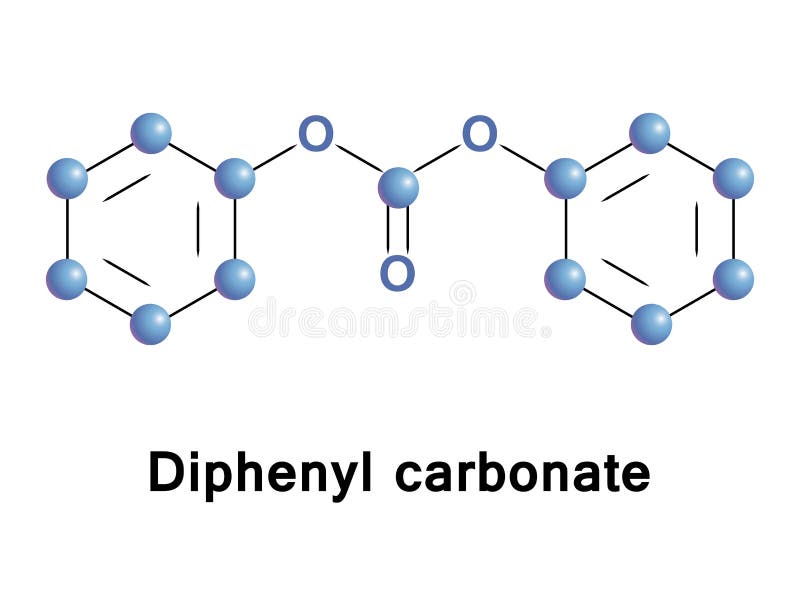 Éster Difenil Del Carbonato Ilustración del Vector - Ilustración de ...