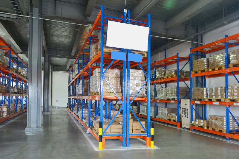 Fond Logistique De Tache Floue D'affaires De Stockage D'étagère D ...