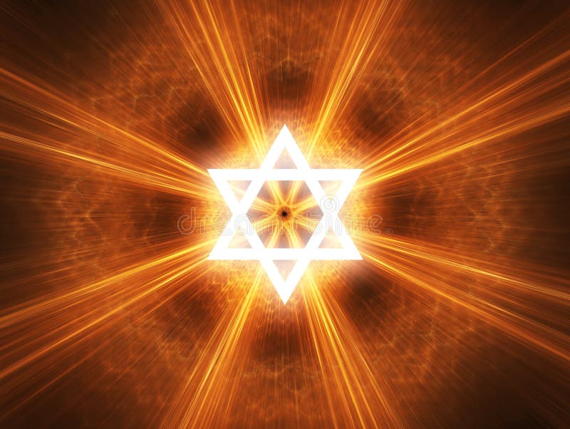 Étoile De David Signe De Hexagram Symbole D'identité Et De Judaïsme ...