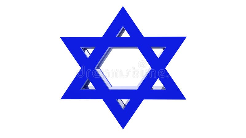 étoile de David 3D illustration stock. Illustration du hexagramme ...