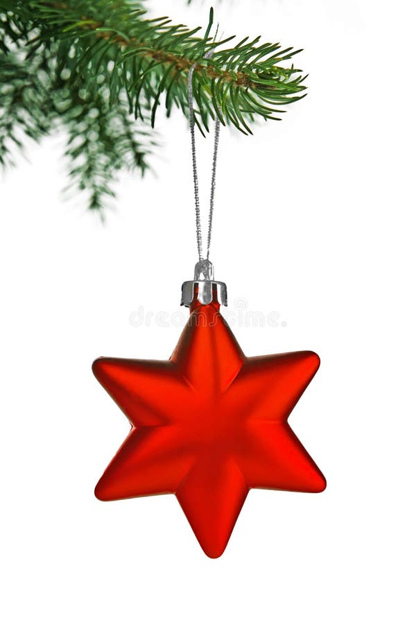 Étoile de rouge de Noël photo stock. Image du beau, vacances - 16763088