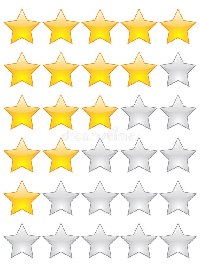 Étoiles de notation illustration de vecteur. Illustration du quatre ...